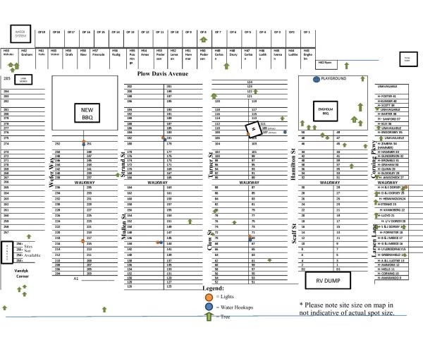 Camping Map – Deming Logging Show
